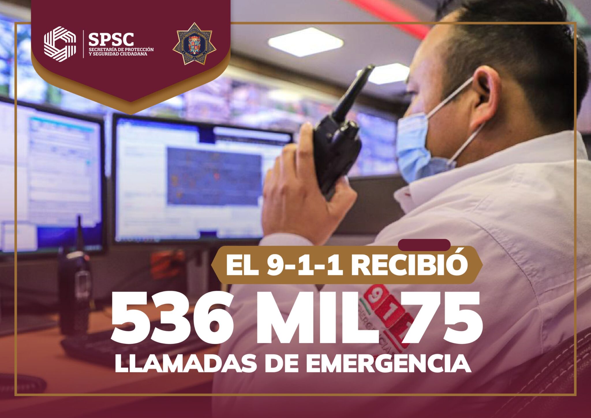 ESTE ÚLTIMO AÑO LA LÍNEA DE EMERGENCIA 911 RECIBIÓ 536 MIL 075 LLAMADAS ...
